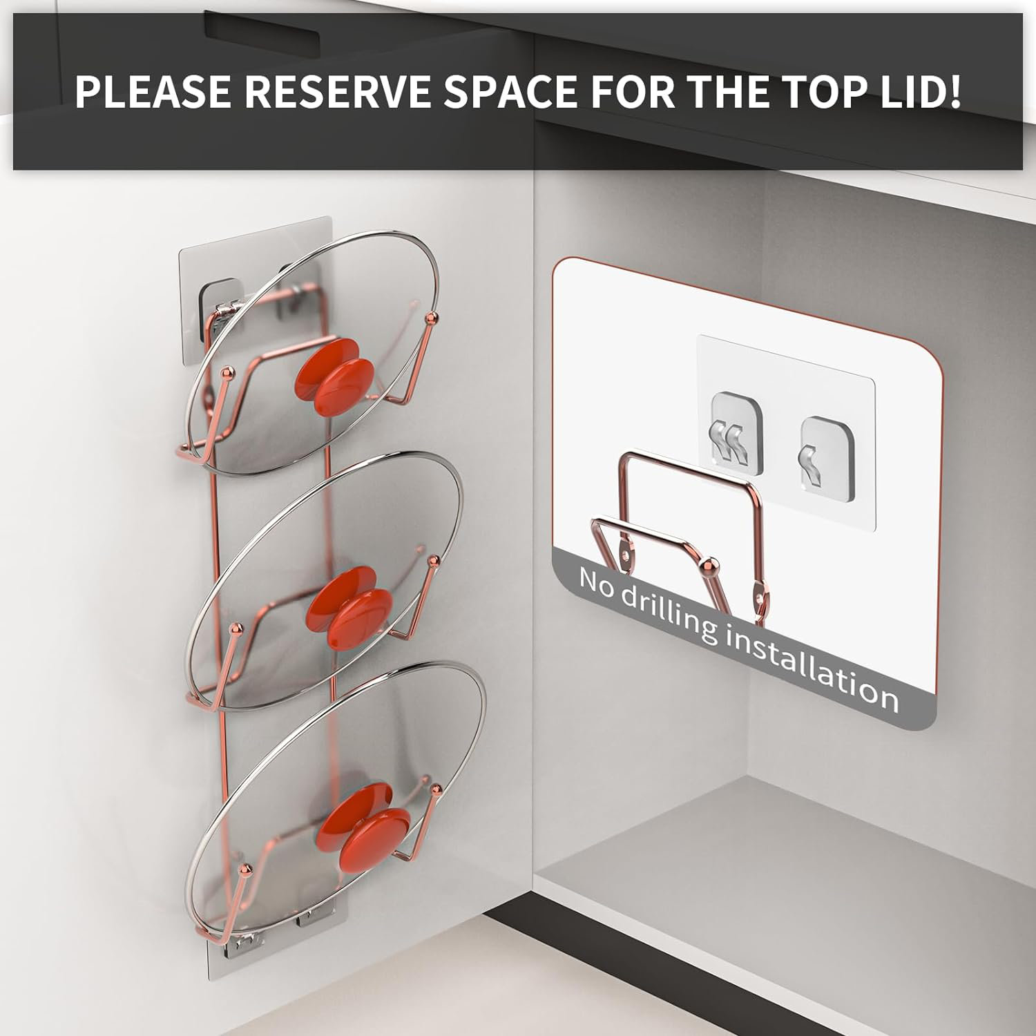 Prep & Savour Metal Rectangle Wall Mounted Pot Rack | Wayfair