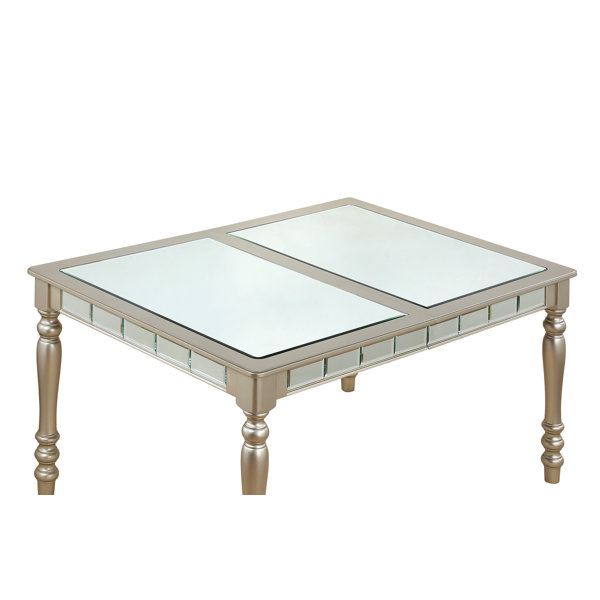 House of Hampton® Mather Extendable Glass Top Dining Table - Wayfair Canada