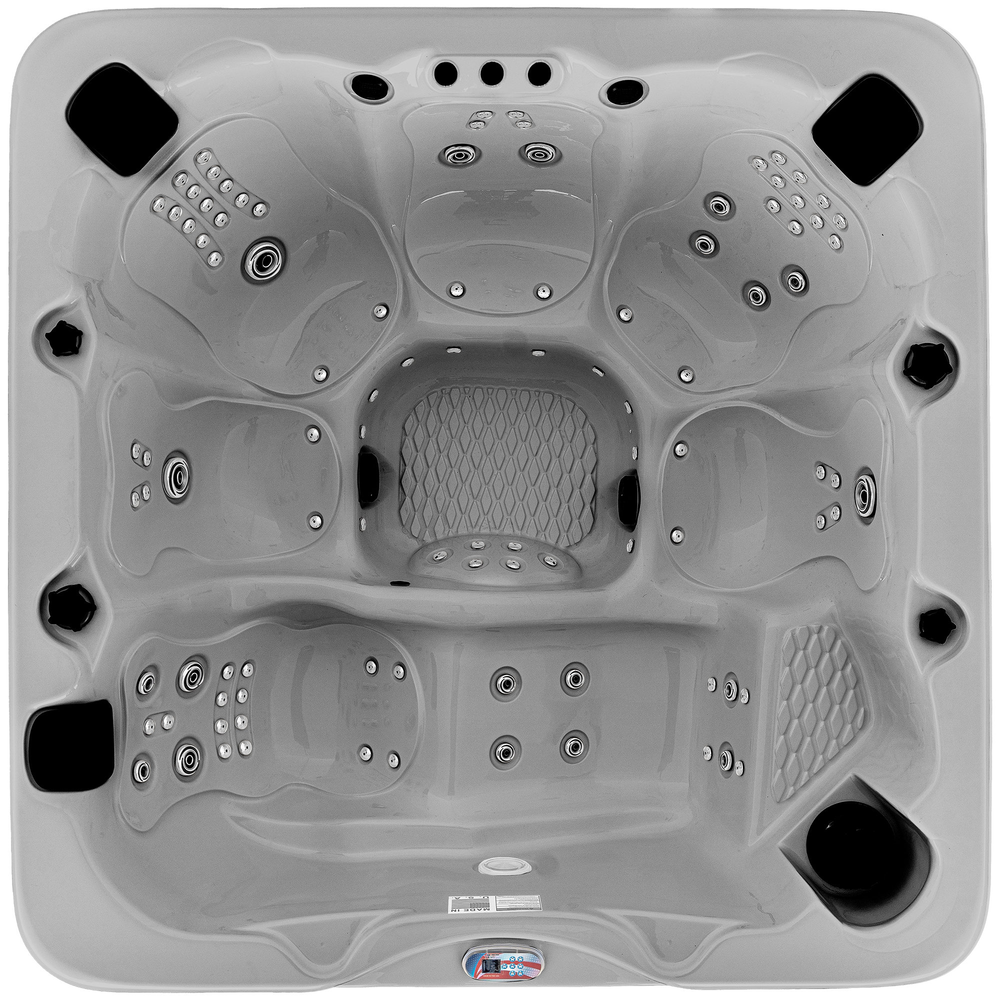 American Spas 6-Person 100-Jet Premium Lounger Spa Standard Hot Tub ...