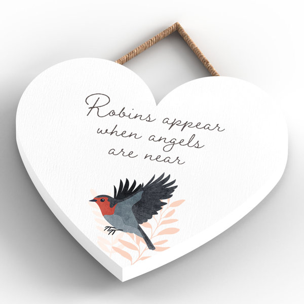 Happy Larry Robin Angels Are near Wall Décor | Wayfair.co.uk