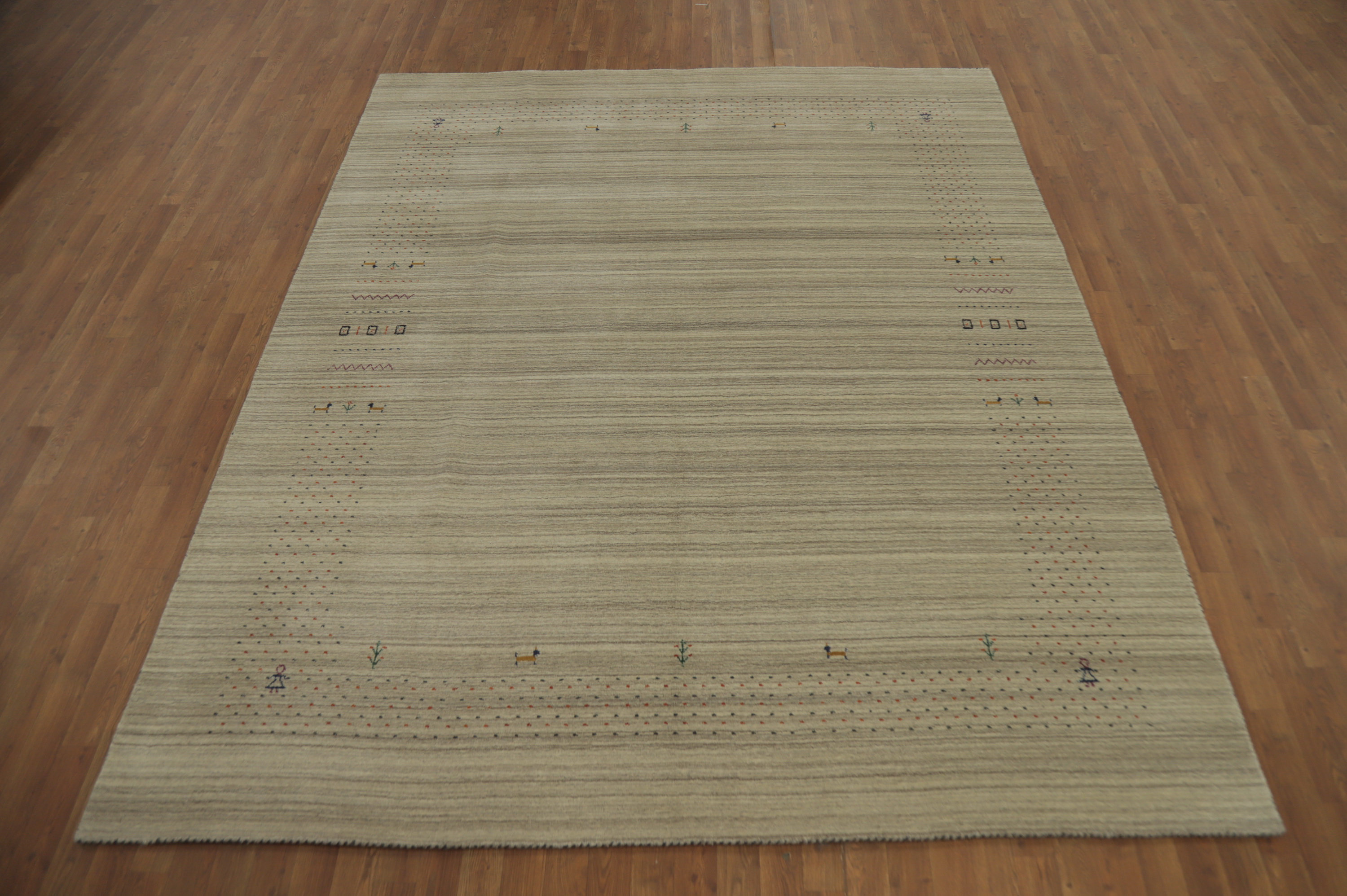 Foundry Select Tribal Wool Gabbeh Style Oriental Area Rug 8x10 | Wayfair