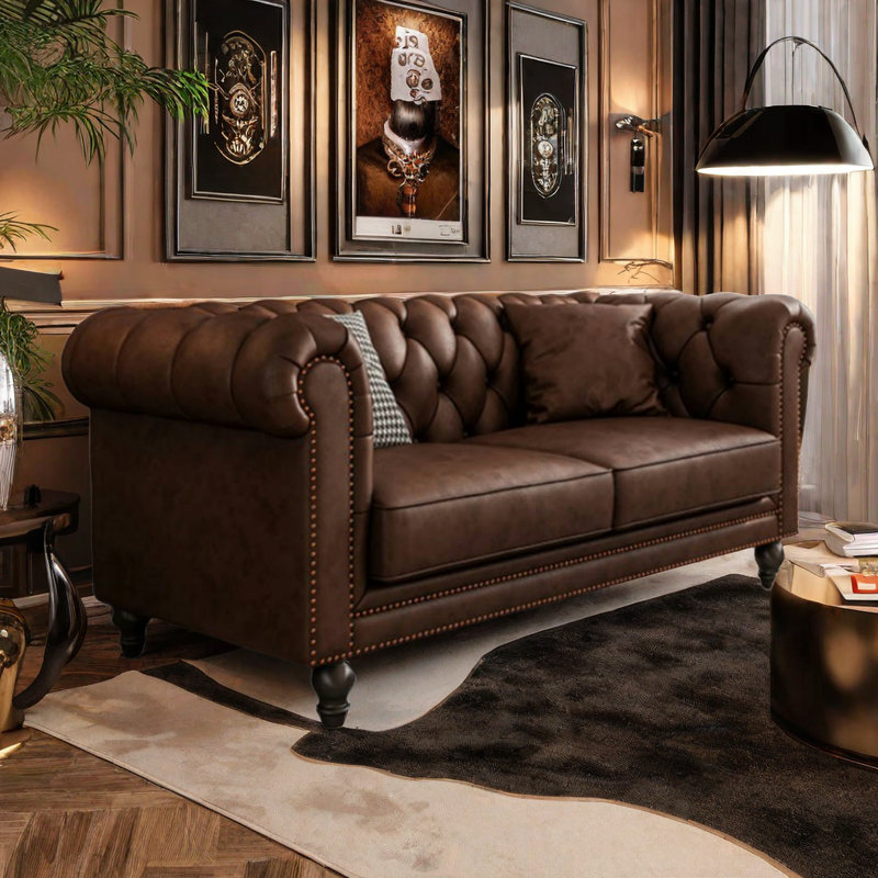 Lifton Light Luxury Modern Simple Sofa 64.96'' Loveseat | Wayfair