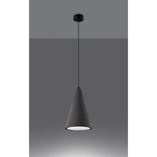 Sollux 1 - Light Black Bell Pendant | Wayfair.co.uk