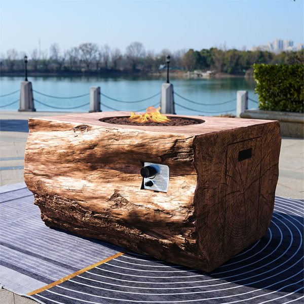 Loon Peak® Furlon 23.8'' H x 40'' W Magnesium Oxide Propane Outdoor ...