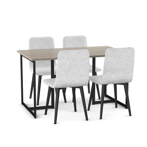 Corrigan Studio® Mindy Table and Watson Chairs 5-Pieces Dining Set ...