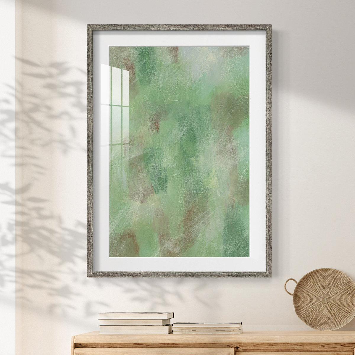 Latitude Run® Green Shadows I -Framed Print | Wayfair