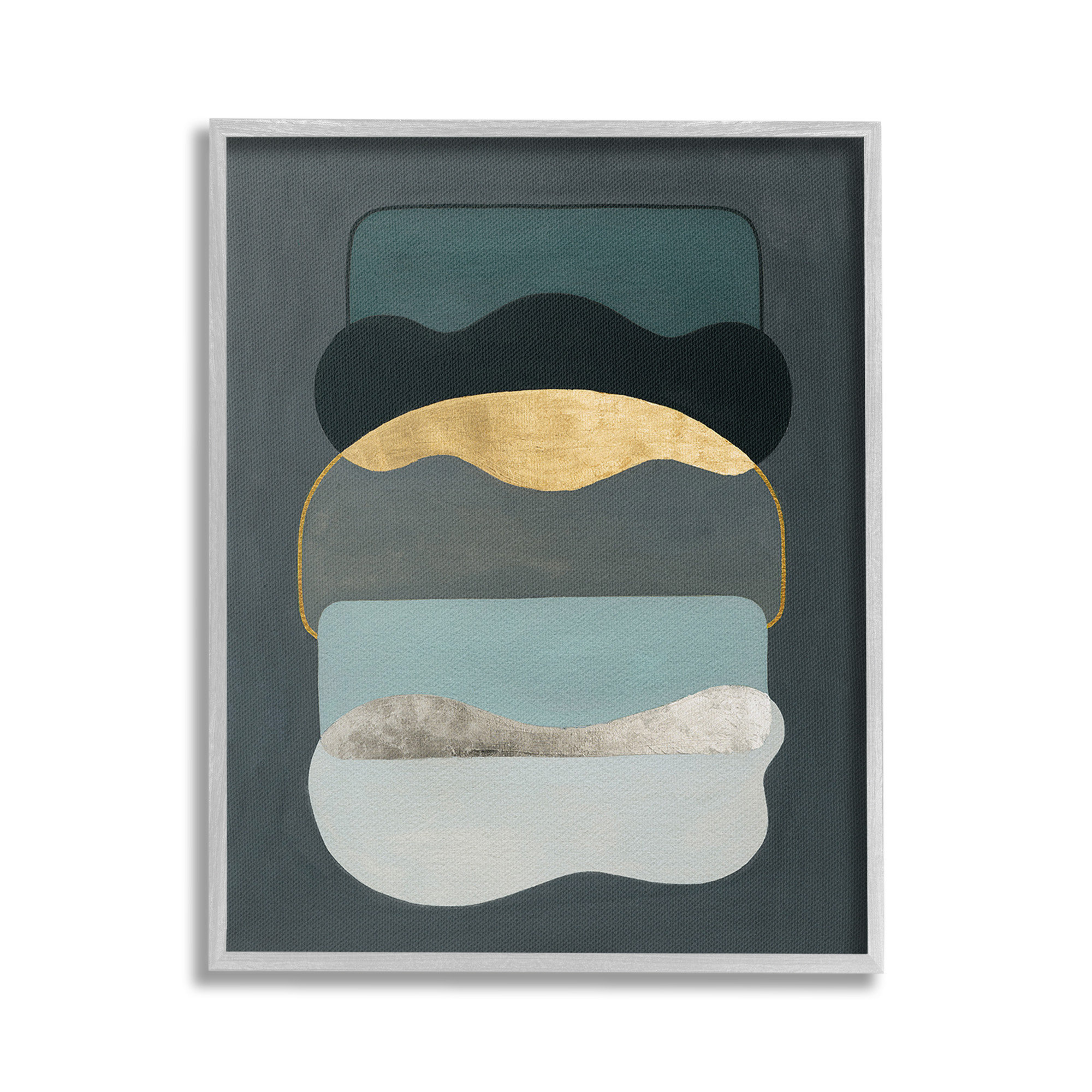 Wrought Studio™ " Dark Layered Shapes Single Picture Frame " by Grace ...
