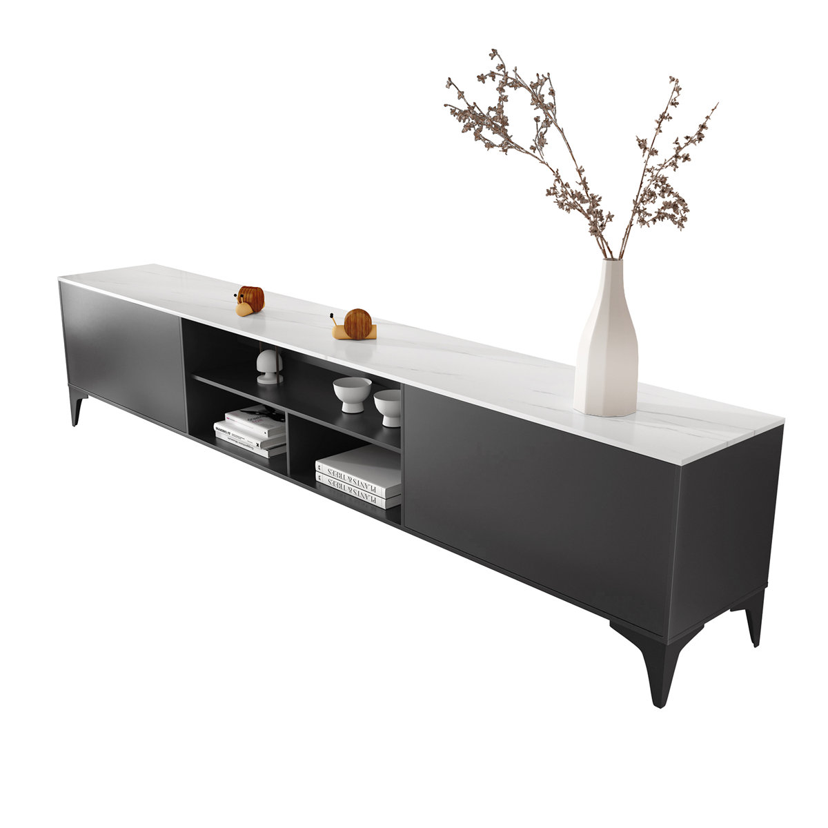 Corrigan Studio® Modern TV Stand, Media Entertainment Center TV Console ...