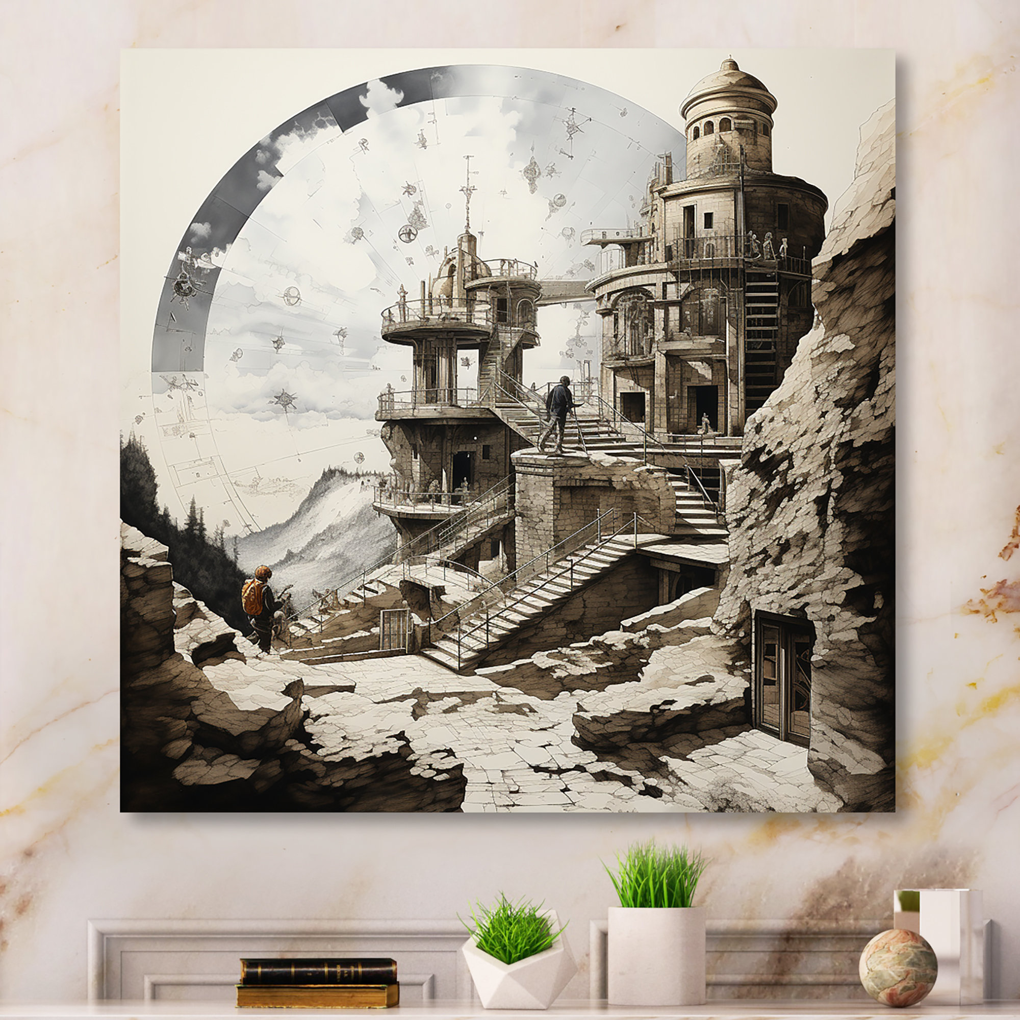 Winston Porter Mystic Drawing Of Observatories I | Wayfair