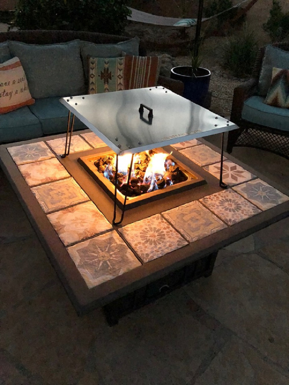 Symple Stuff Mccutcheon Heatt Warden Fire Pit Heat Deflector & Reviews ...