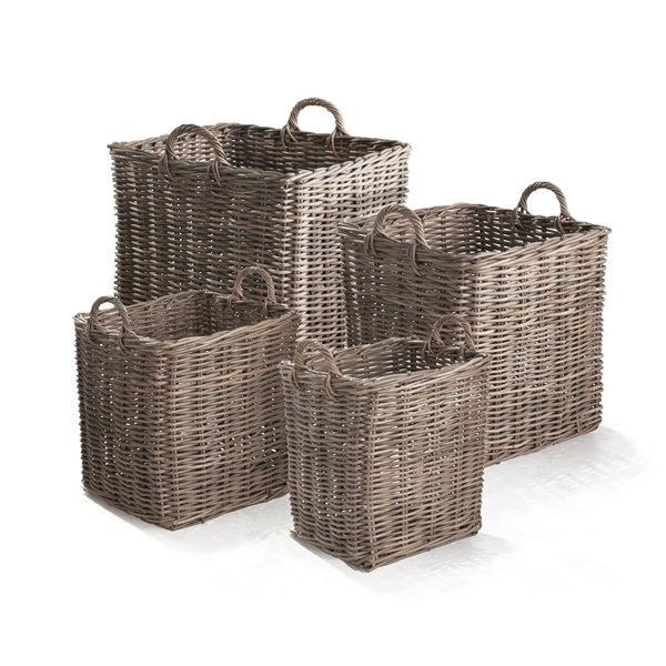 Handmade Seagrass Basket With Handles - Set of 4 & Reviews | Birch Lane