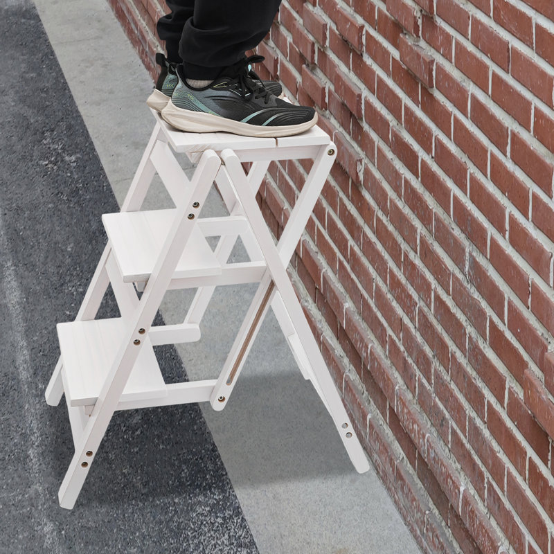 WFX Utility™ 3 - Step Steel Folding Small Step Ladder | Wayfair