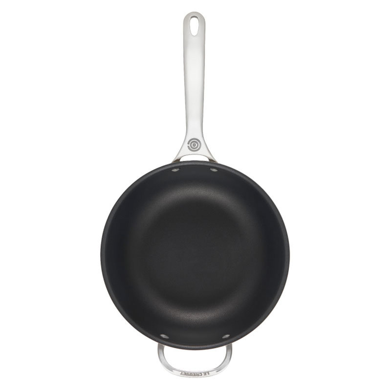 Le Creuset Stainless Steel Nonstick Saucier Pan with Lid | Wayfair