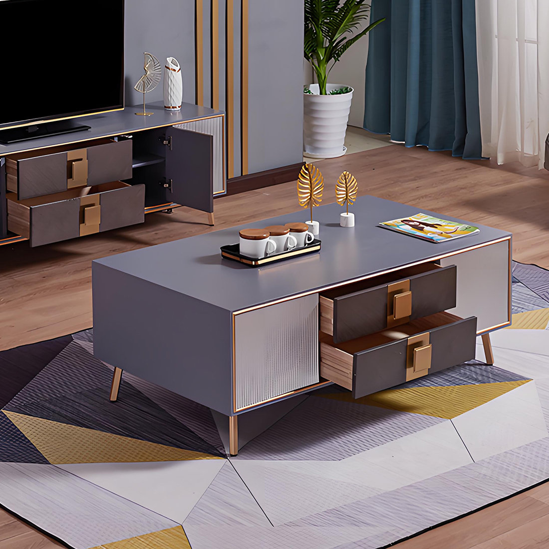 Mercer41 Modern Minimalist Coffee Table | Wayfair