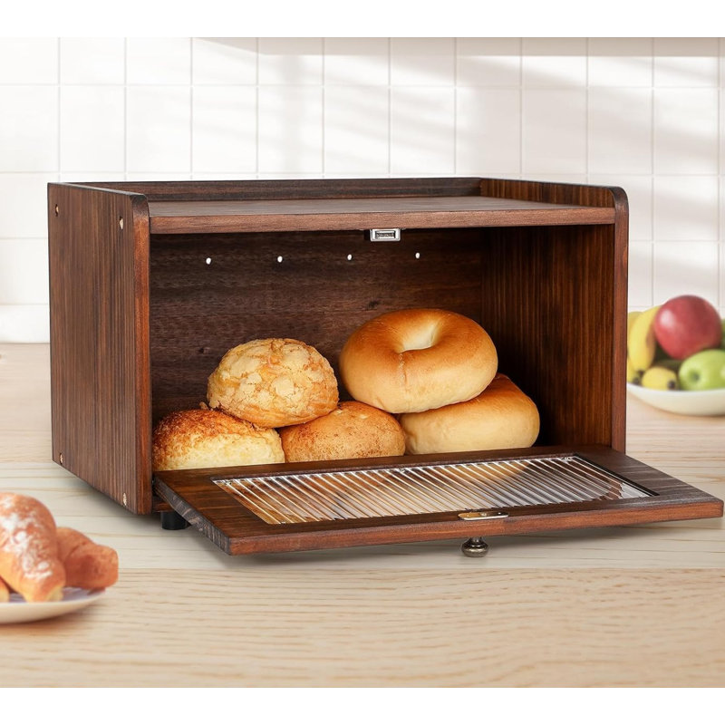 Corrigan Studio The Bread Box for Kitchen Countertop Storage Wooden ...