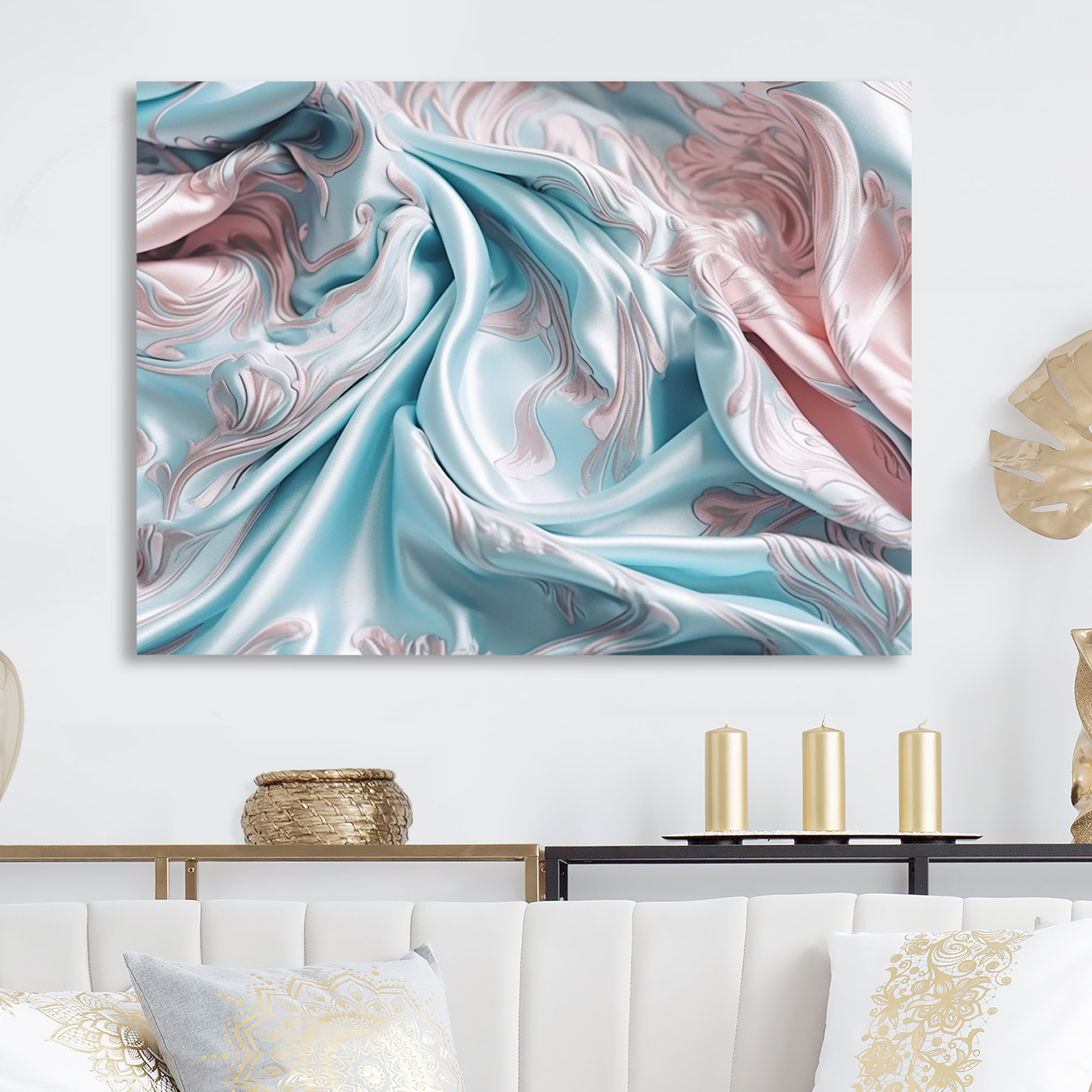 Ivy Bronx Pink Blue Dancing Colors IV " Pink Blue Dancing Colors IV ...