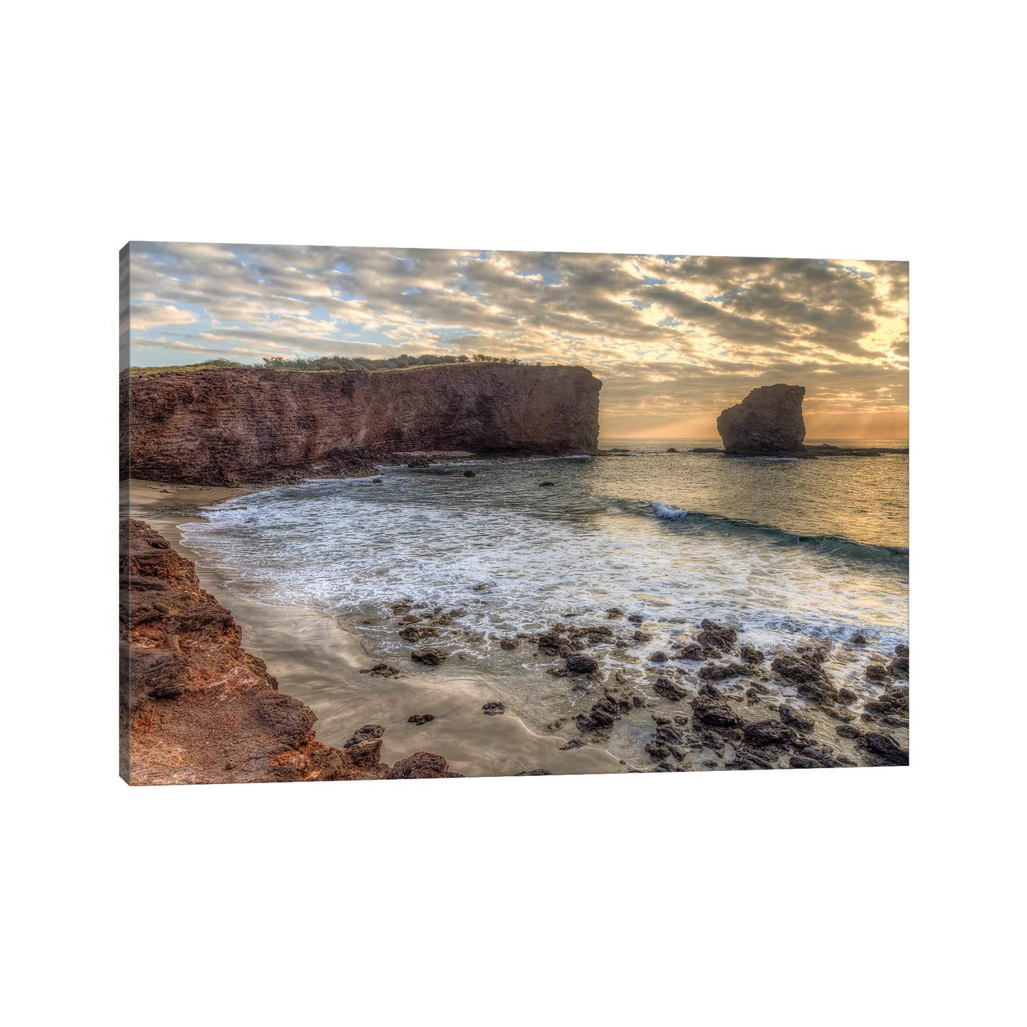 East Urban Home View From Beach At Manele Bay Of Puu Pehe At Sunrise ...