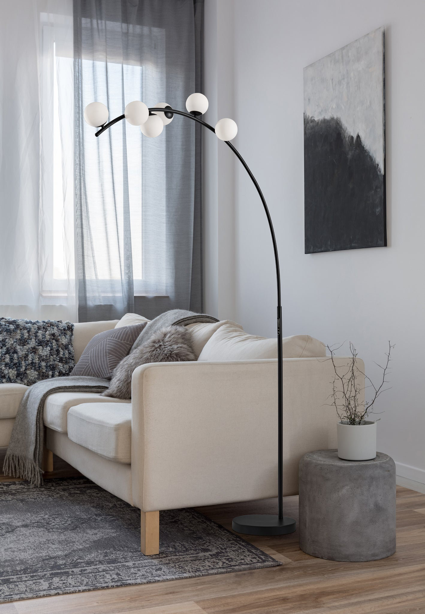 Orren Ellis Ronan LED Arc Lamp w. Smart Switch | Wayfair