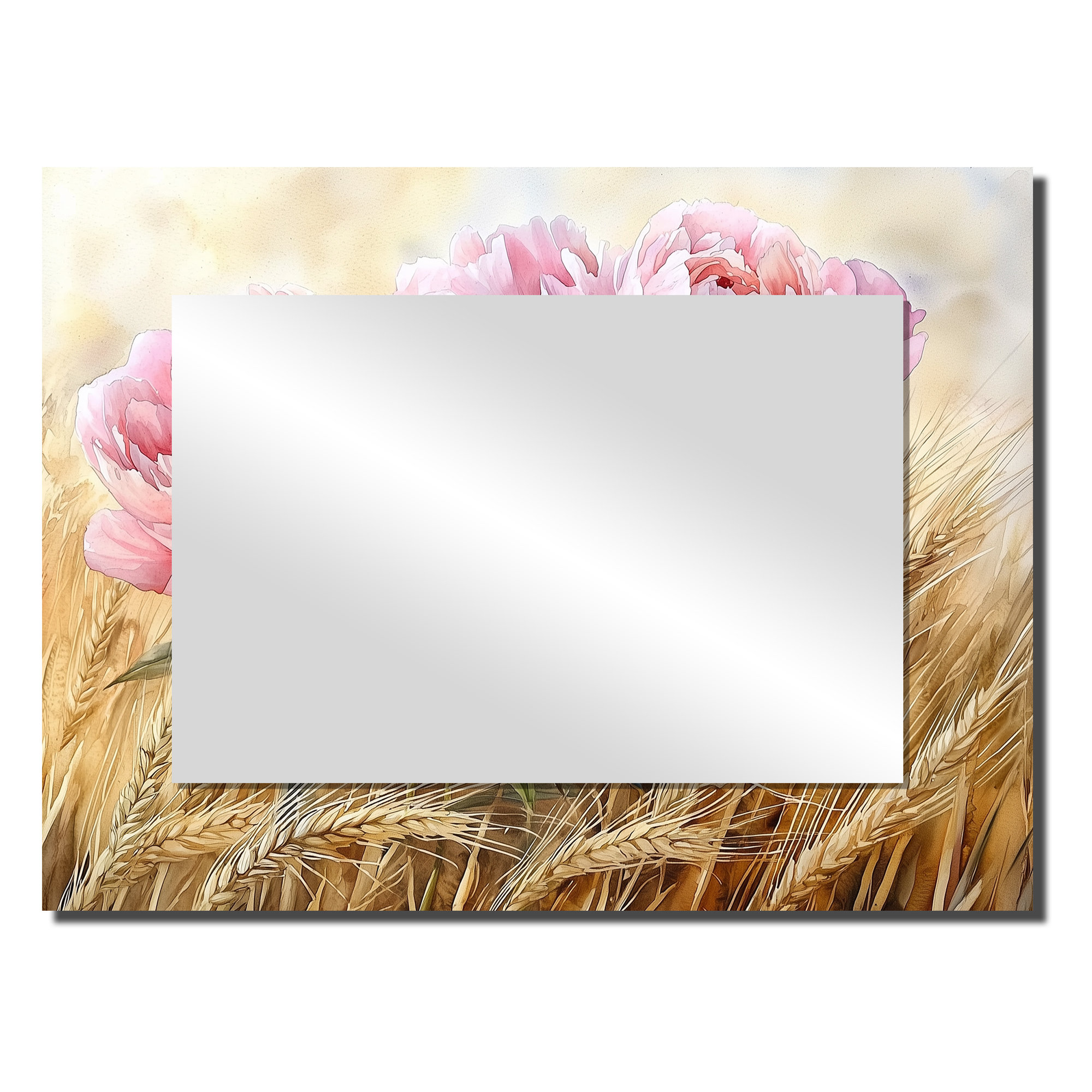 Latitude Run® Peonies In The Wheatgrass Field II - Floral Decorative ...
