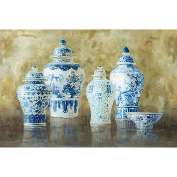 Charlton Home® Ginger Jar Still Life V2 by Danhui Nai Painting | Wayfair