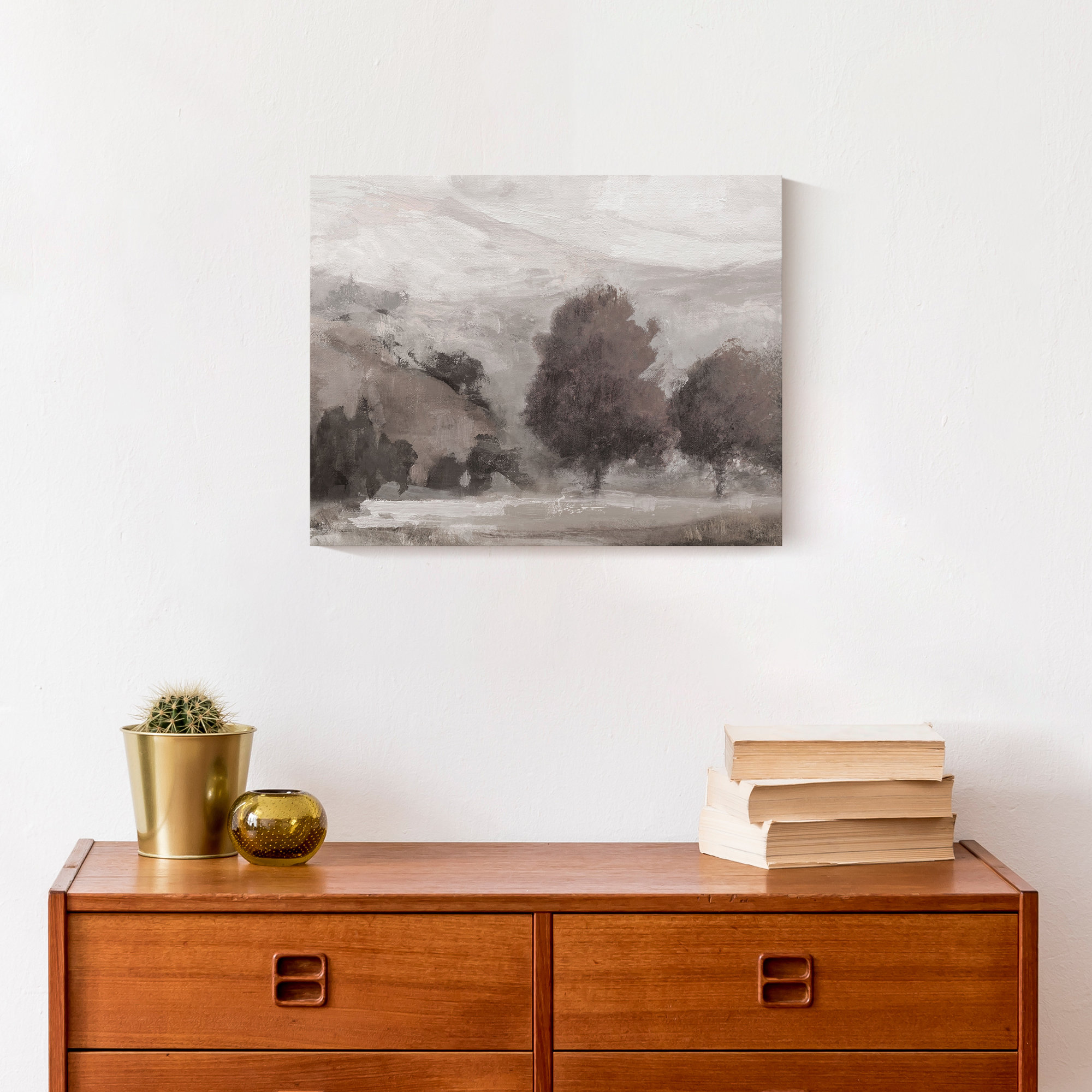 Winston Porter Mellow Landscape On Canvas Print | Wayfair