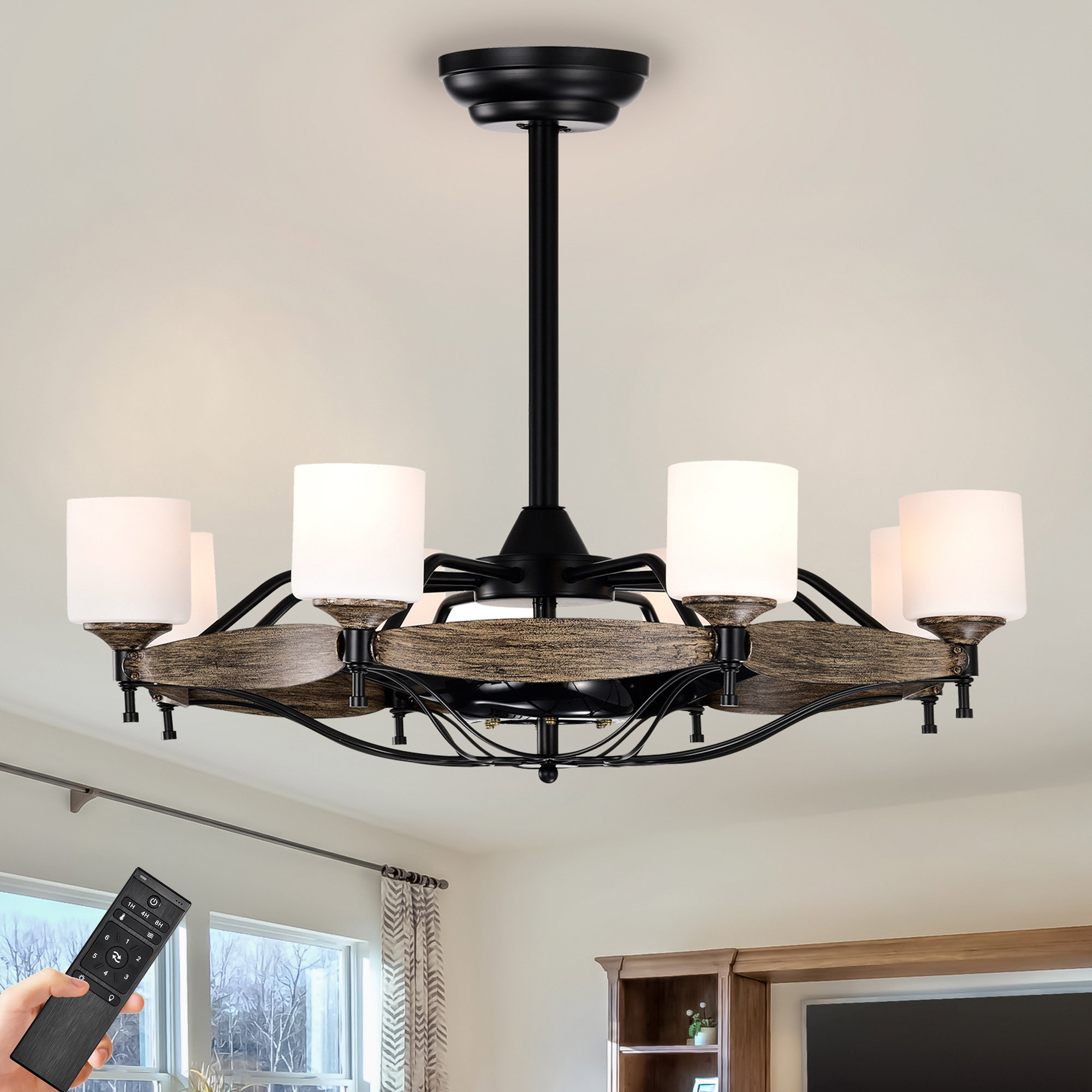 Trent Austin Design® Wessel 32.7' Ceiling Fan with Light Kit | Wayfair