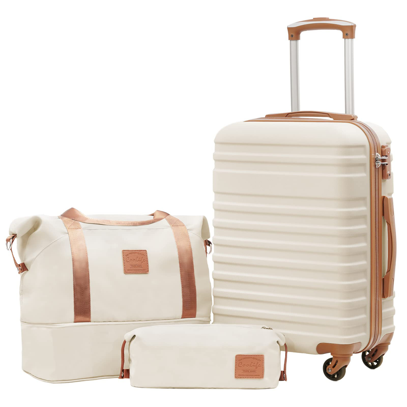 UNIVERSAL WINDOW SOLUTIONS Suitcase Set 3 Piece Carry On Hardside ...