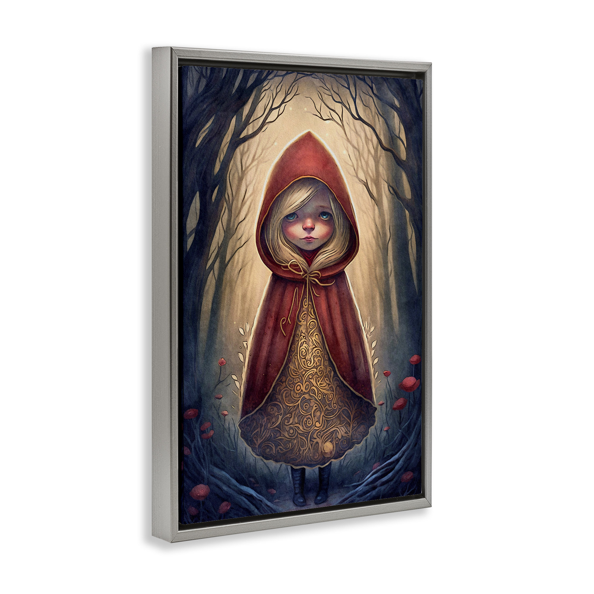 Red Barrel Studio® Mystic Red Riding Hood Framed Floater Canvas by The ...