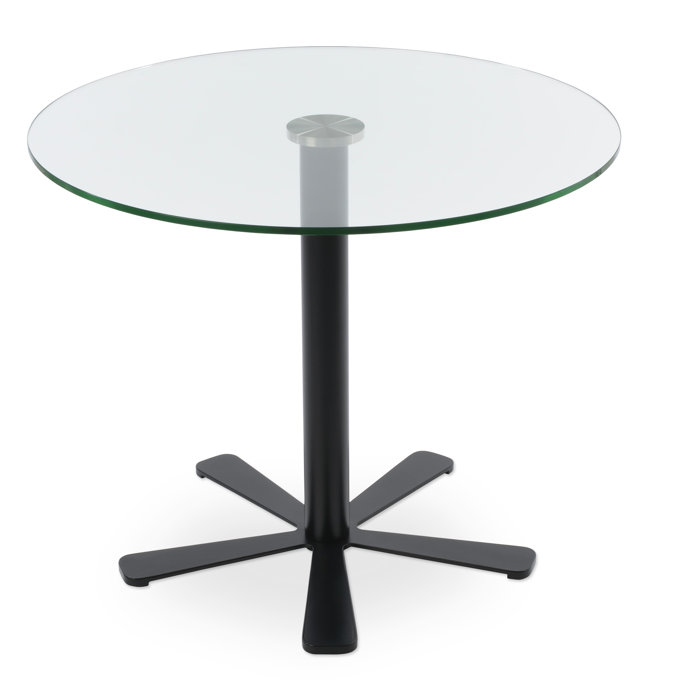 Brayden Studio® Carcellous Round Glass Breakroom Table & Reviews | Wayfair