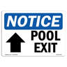 SignMission Pool Exit Sign with Symbol | Wayfair