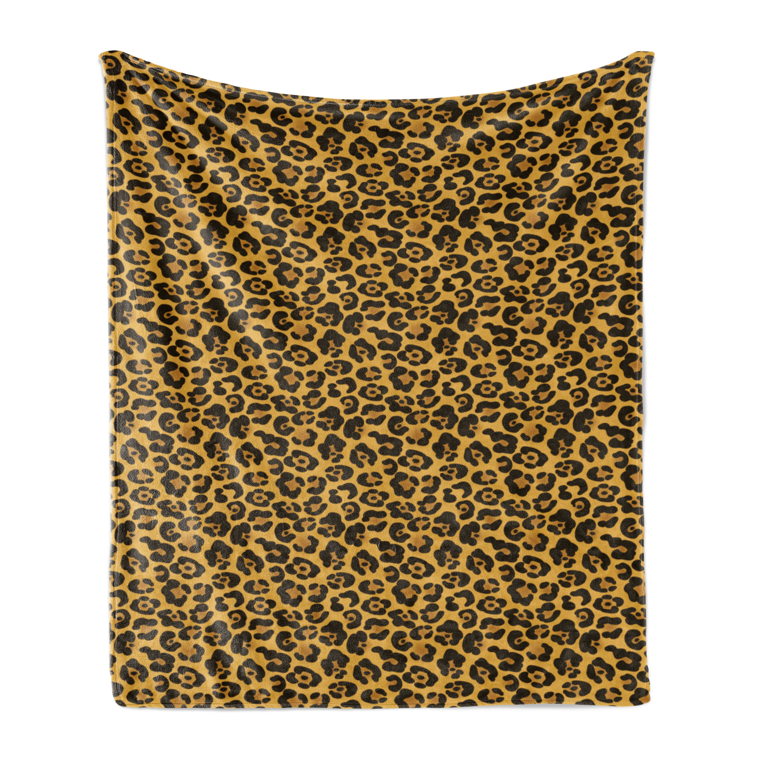 Ambesonne Leopard Print Fleece Throw Blanket Natural Animal Skin | Wayfair