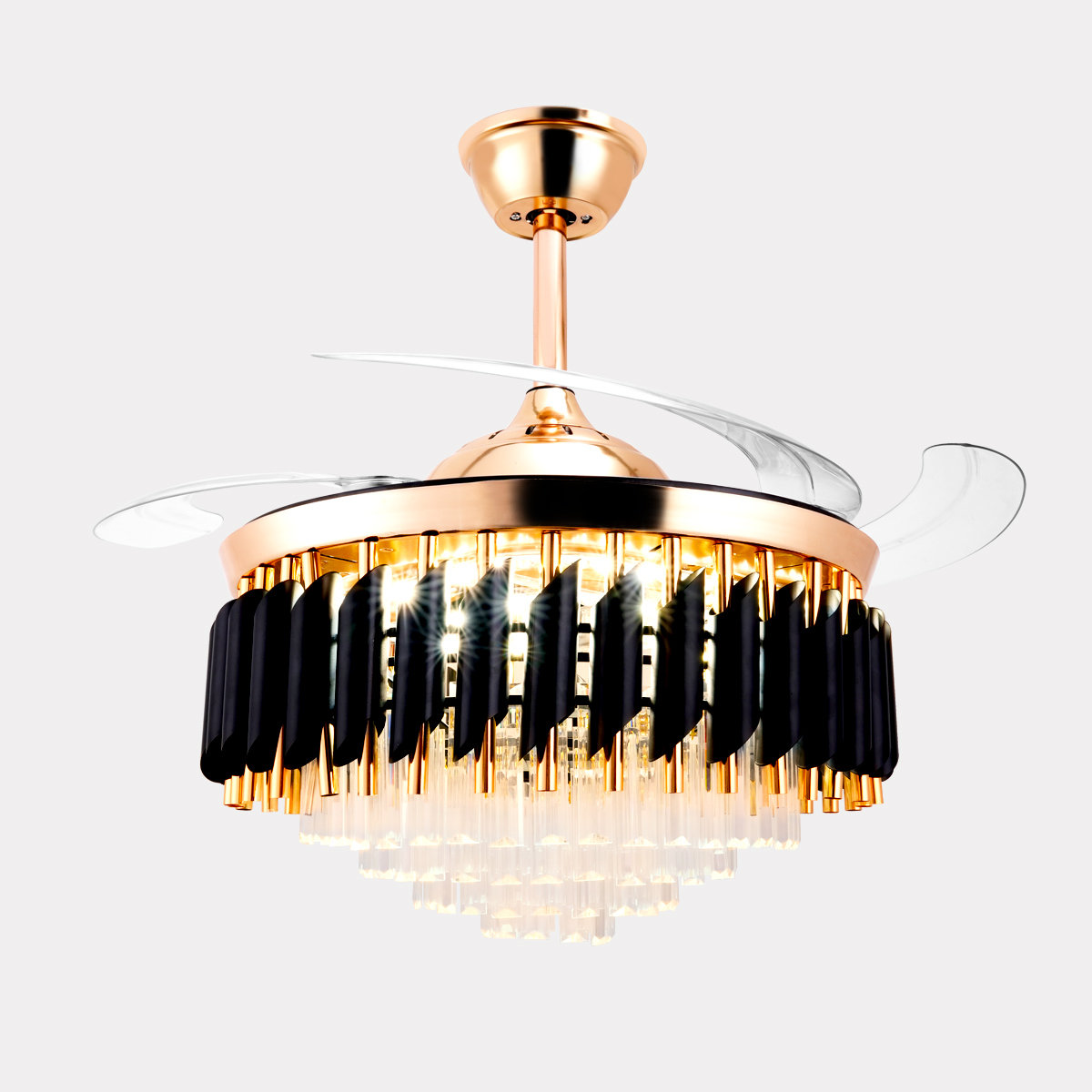 Urbanest LED Retractable Blades Ceiling Fan with Light Kit Included ...