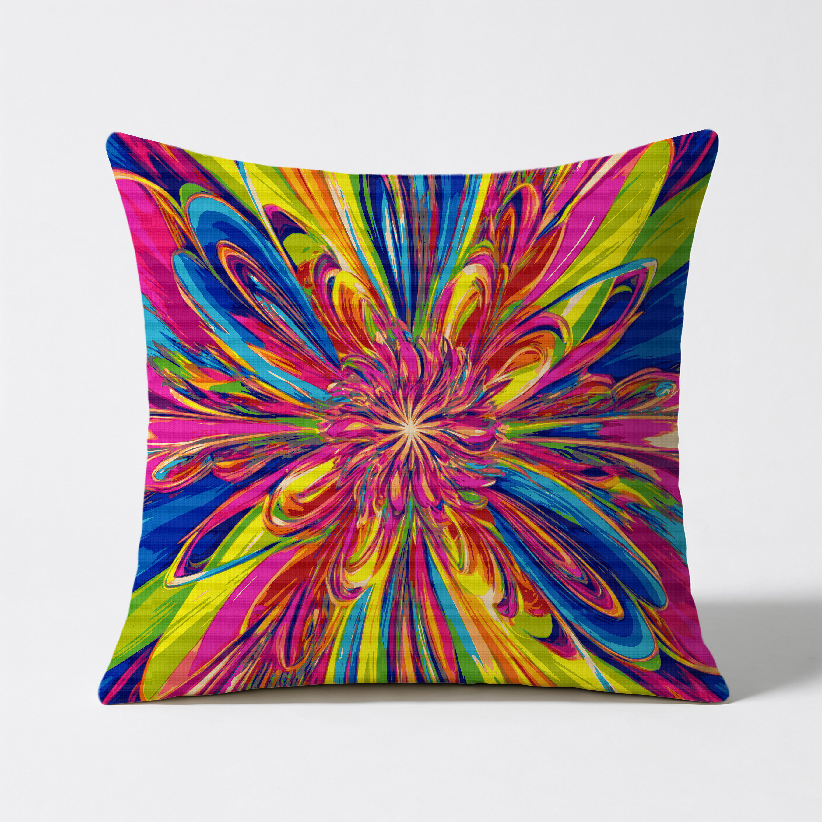 Rugolution Spectrum Swirl Indoor And Outdoor Pillow | Wayfair