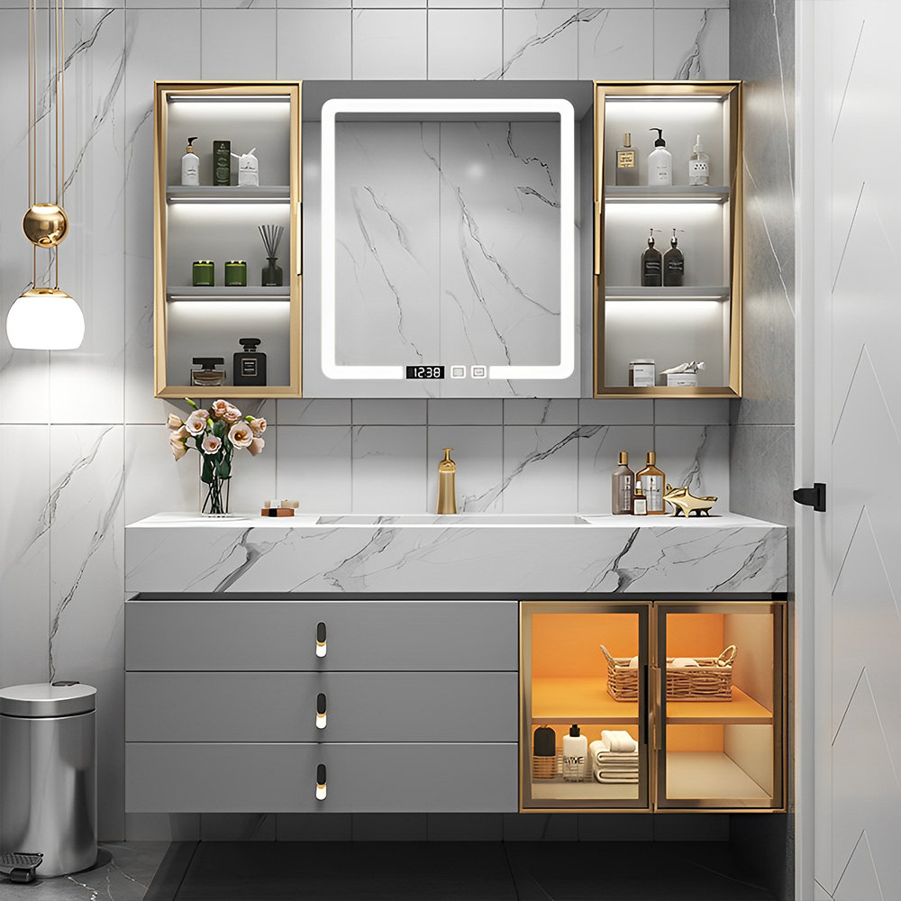 Everly Quinn Modern simple wall cabinet bathroom cabinet | Wayfair
