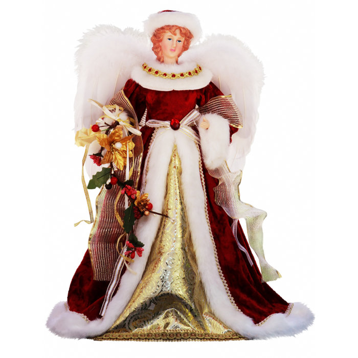 The Holiday Aisle® Fabric Religious & Spiritual Tree Topper & Reviews ...