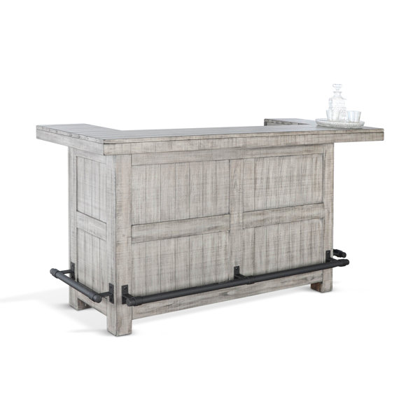 August Grove® Gridley Bar with Wine Storage & Reviews | Wayfair