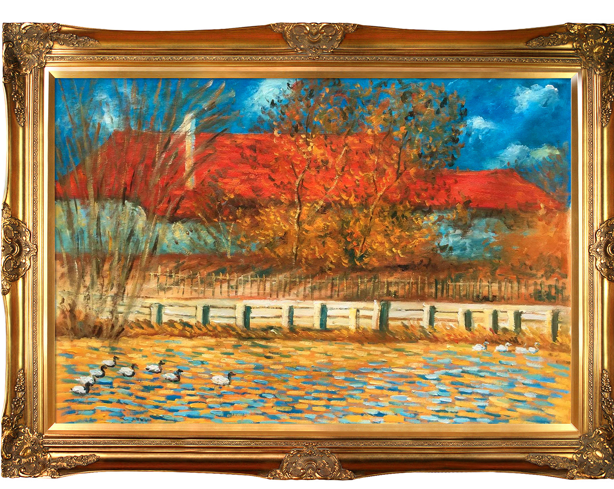 Vault W Artwork 'The Pond with Ducks in Autumn, 1873' by Claude Monet ...