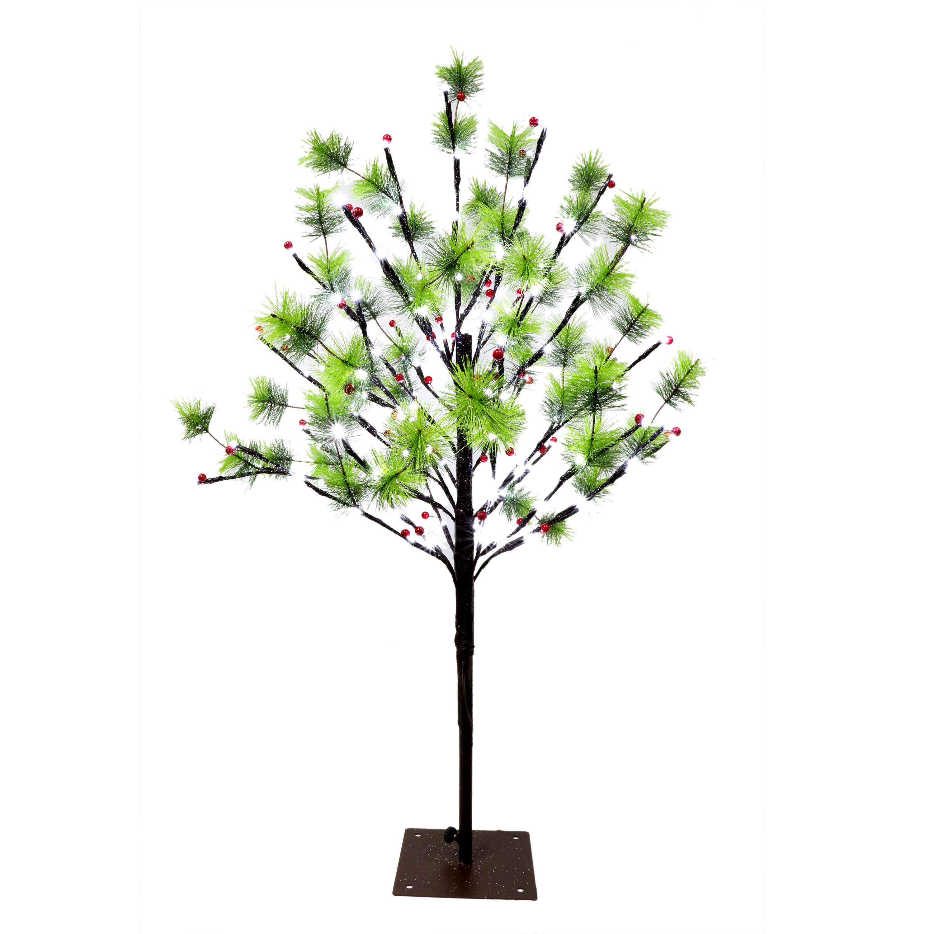 The Holiday Aisle® Pre-Lit Twig Green Tropical Artificial Christmas ...