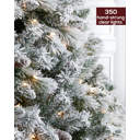 AMERZEST Prelit Snow Flocked Artificial Christmas Tree & Reviews ...