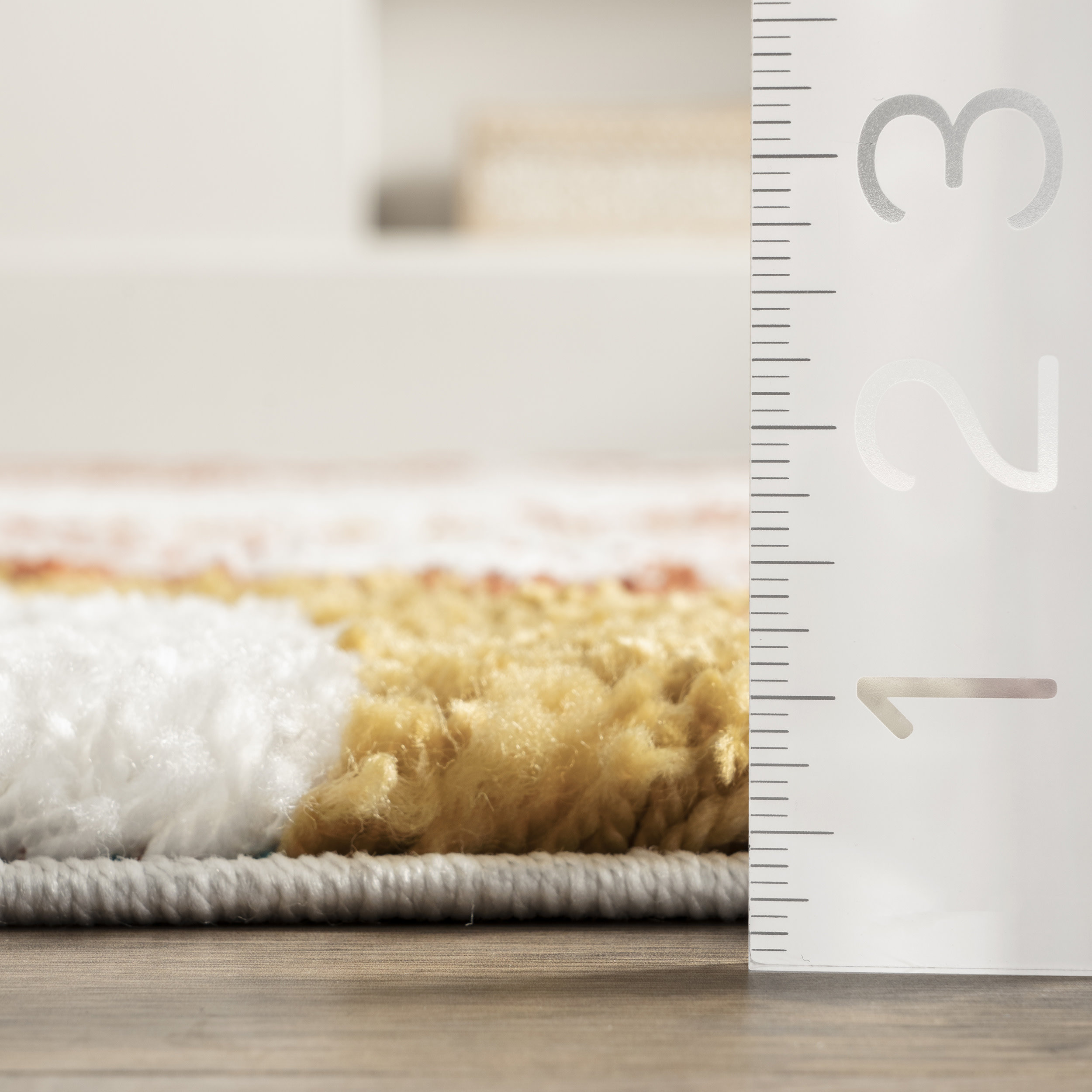 George Oliver Dotty Half Sunset Shag Area Rug & Reviews | Wayfair