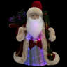 Northlight Seasonal Lighted Color-Changing Fiber Optic Santa Claus ...