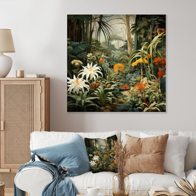 Bay Isle Home™ Rainforest Jungle Plants Landscape 2 - Jungle Metal Wall ...