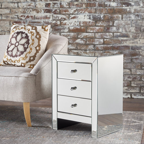 Mirrored Nightstands You'll Love | Wayfair