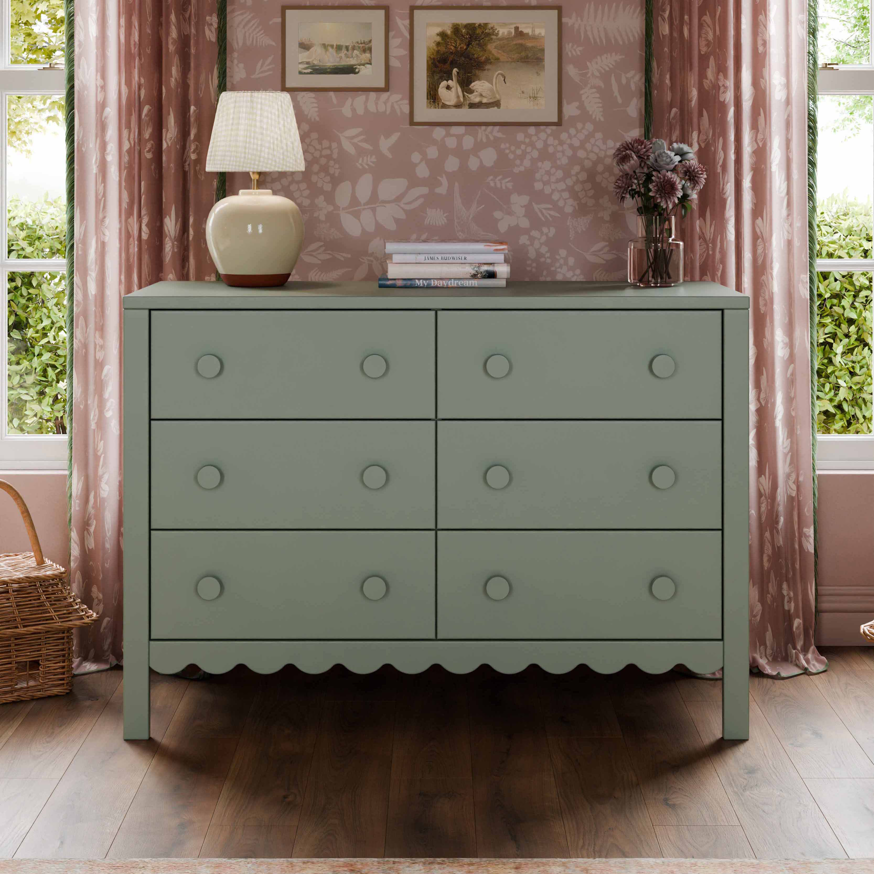 daVinci Sammy Scallop 6-Drawer Dresser & Reviews | Wayfair