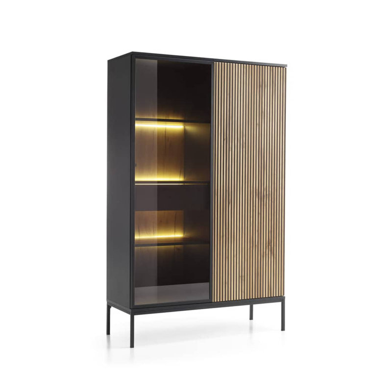 Metro Lane Sleek Sophistication: Delianys Display Cabinet with ...