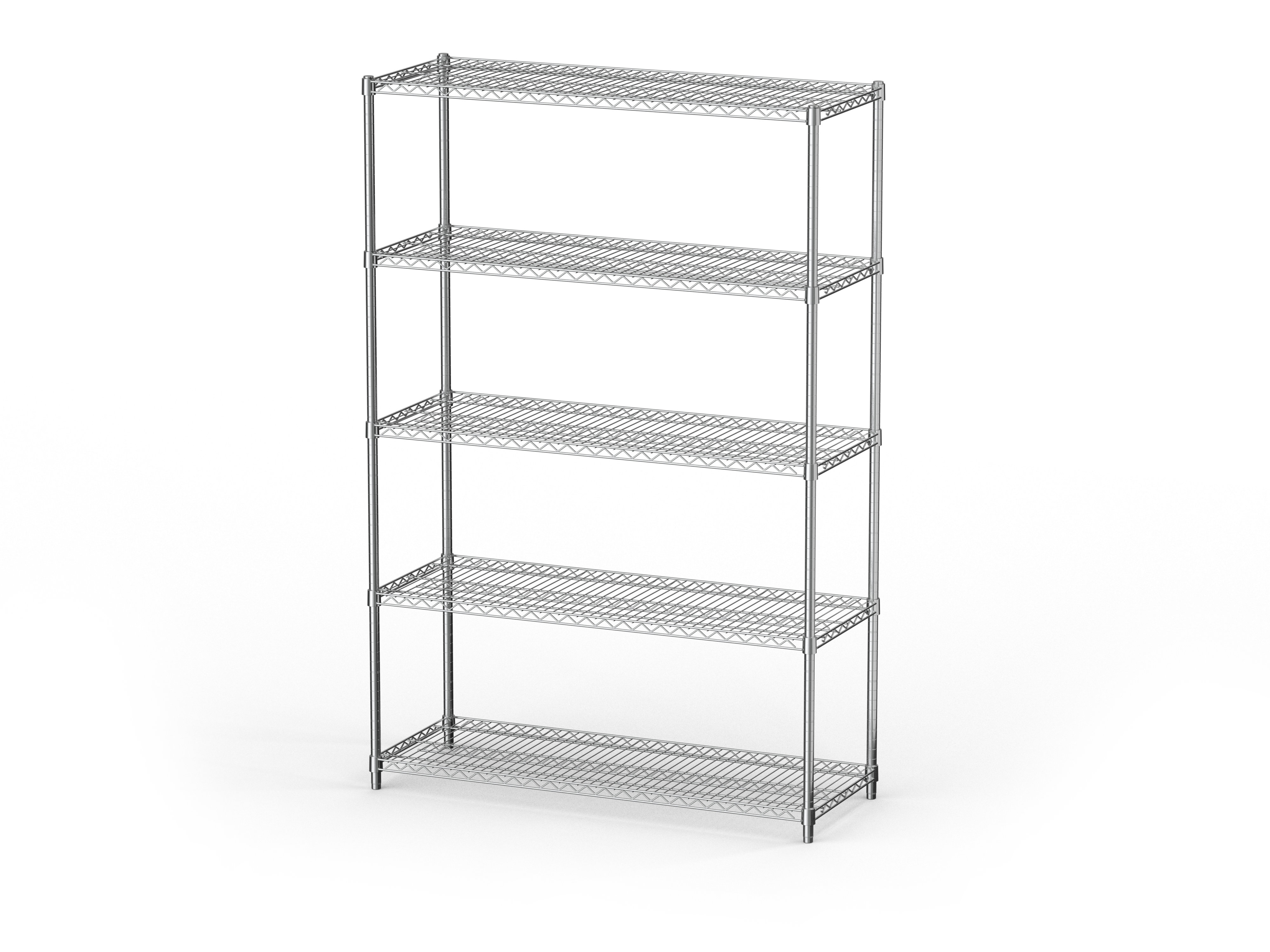 Everest Home Everest Max Wire Rack 48'' W 5-Tier Shelving Unit ...