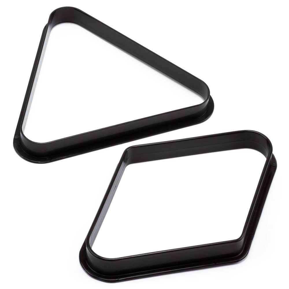 GSE Games & Sports Expert GSE Black Plastic 8-Ball Triangle and 9-Ball ...