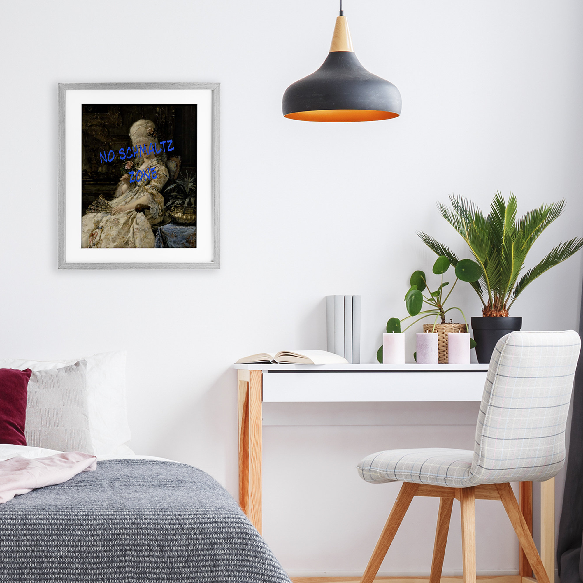 Red Barrel Studio® Iconic No Schmaltz Zone Framed Print Under Glass ...
