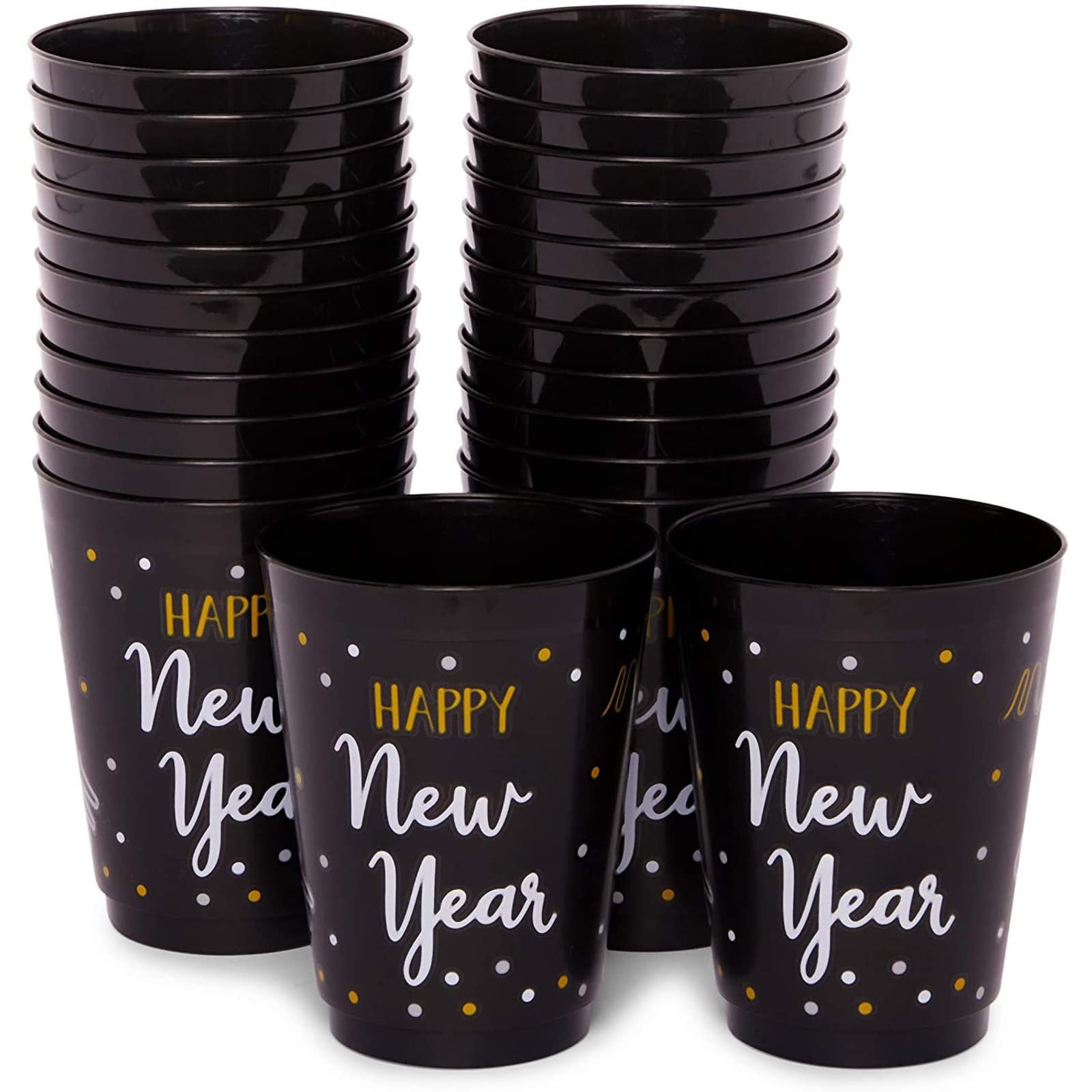 VOMGEB1 Reusable Plastic Happy New Year Party Cups | Wayfair