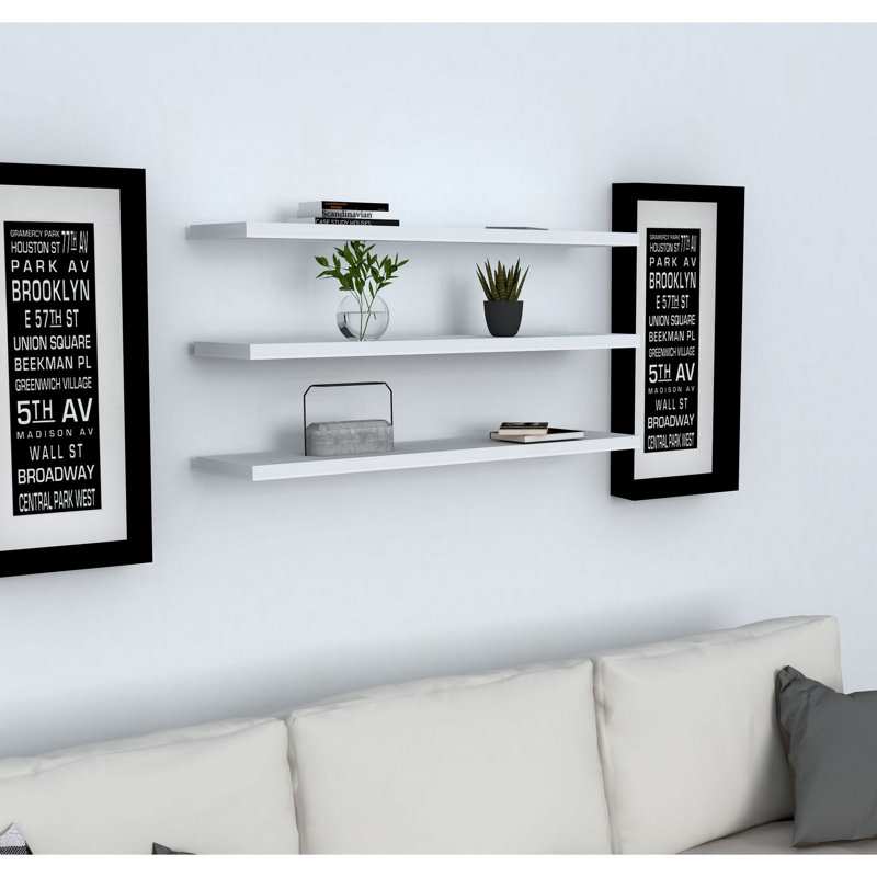 East Urban Home Bunce 3 Piece Floating Shelf & Reviews | Wayfair